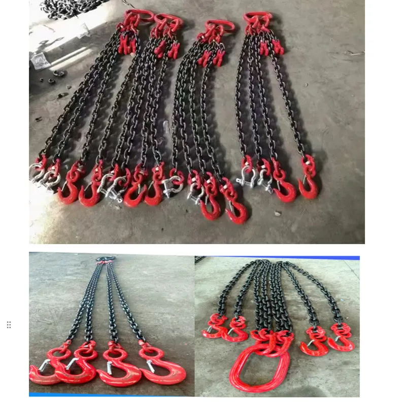 Chain Sling with End Hooks 6-42 mm Diameter Chain Sling - Hebei Shangze ...