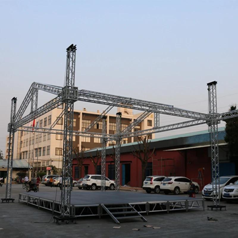 Aluminium Stage Truss for DJ Booth LED Lighting Truss Stand System Bolt ...