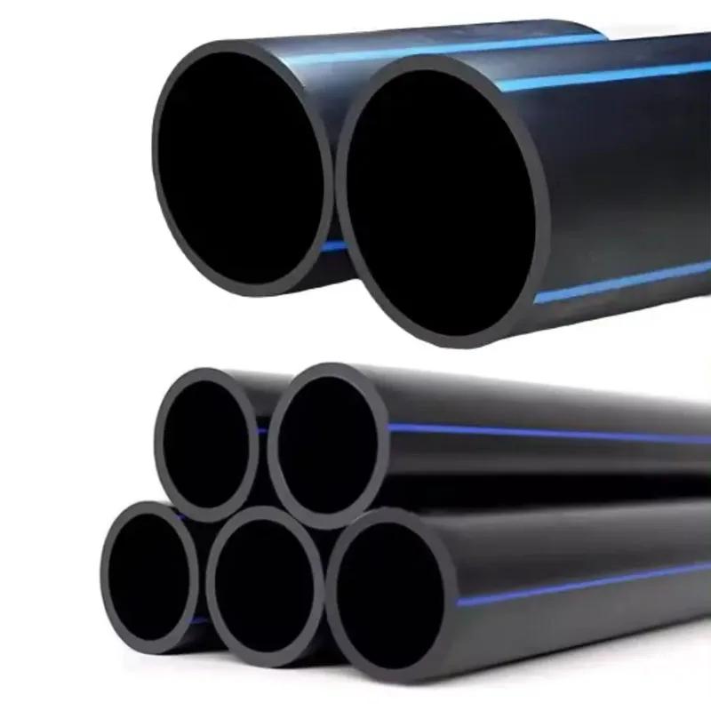 Customized Diameter High Density PE Pipe HDPE Tube Polyethylene Water Supply Drainage Pipe ...