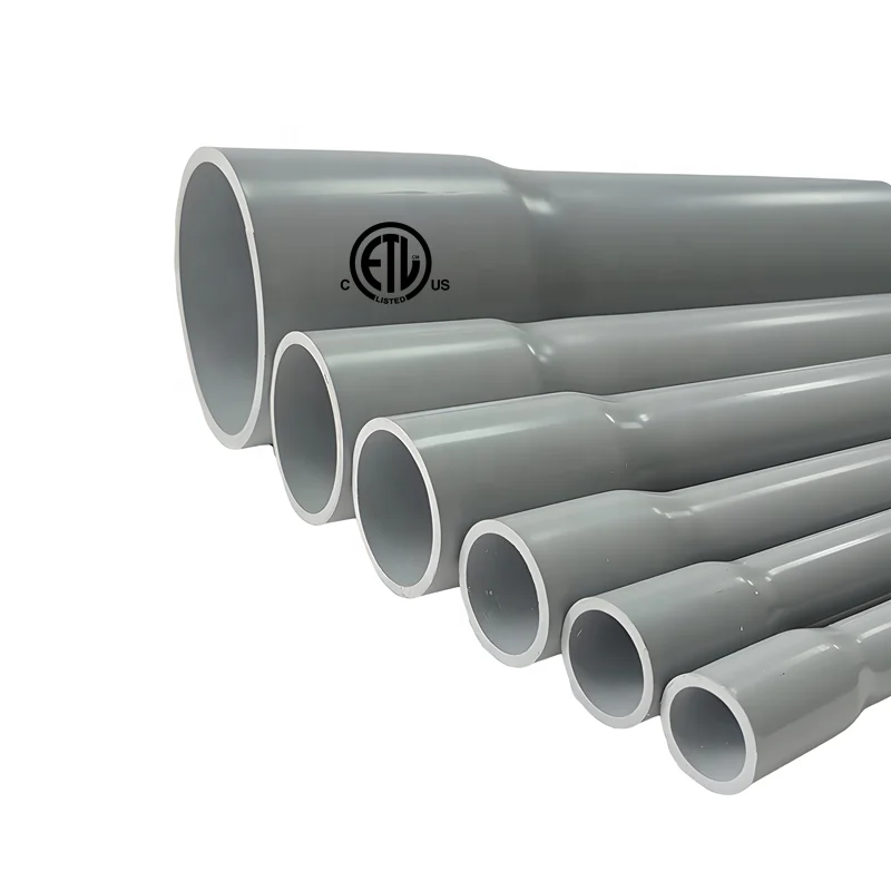 Conduit en PVC ASTM résistant aux UV, rigide, nomenclature 40, tubes ...